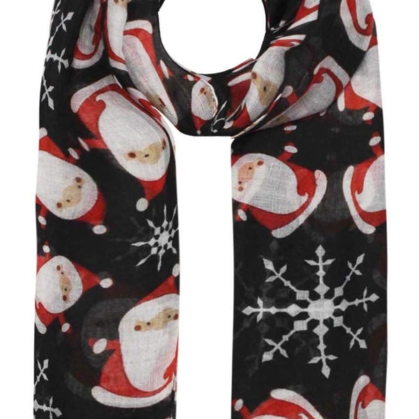 Santa Scarf - Etsy