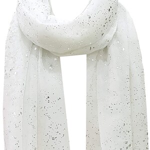 World of Shawls Sparkle Splash Effect Scarf Shawl Wrap for Casual ...