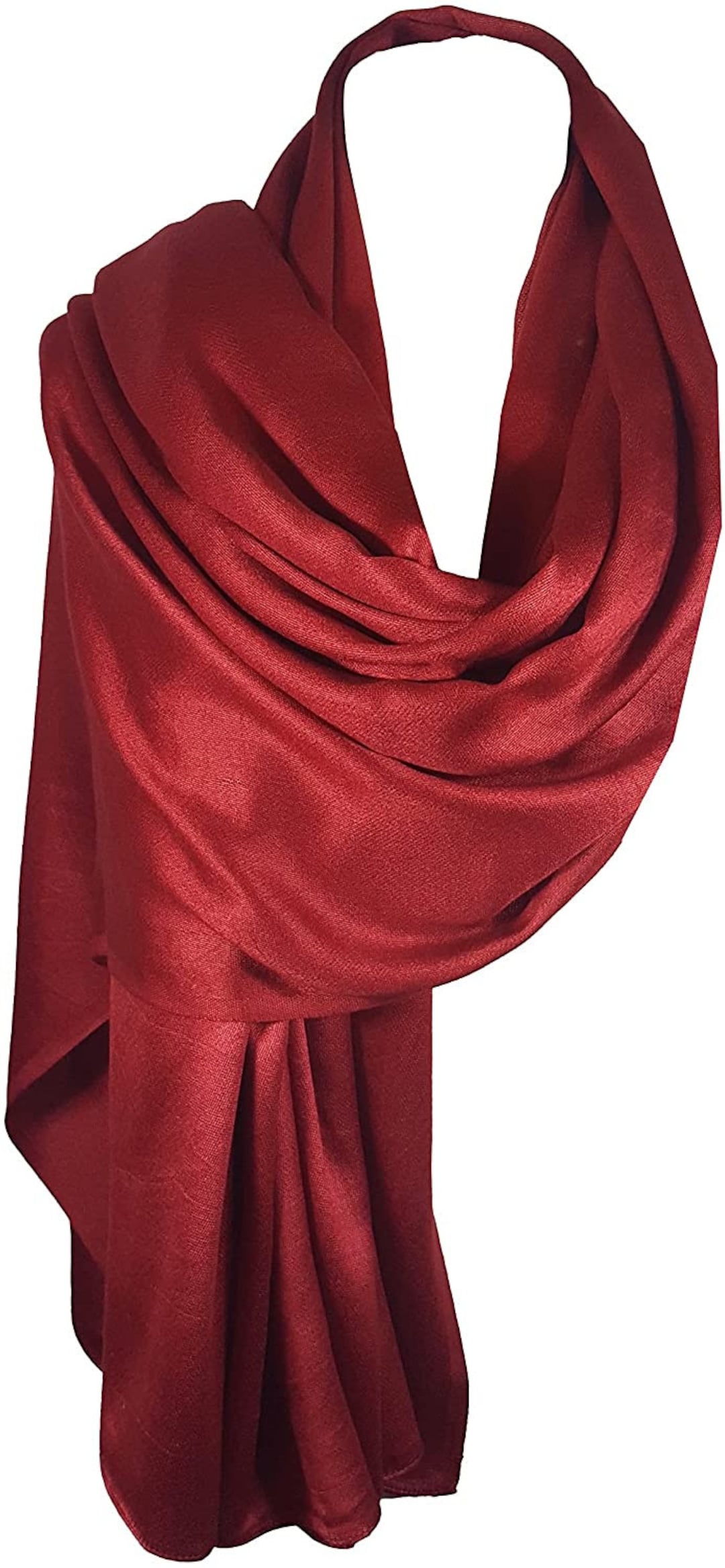 World of Shawls Luxuriously Smooth and Silky Large SATIN Shawl/scarf ...