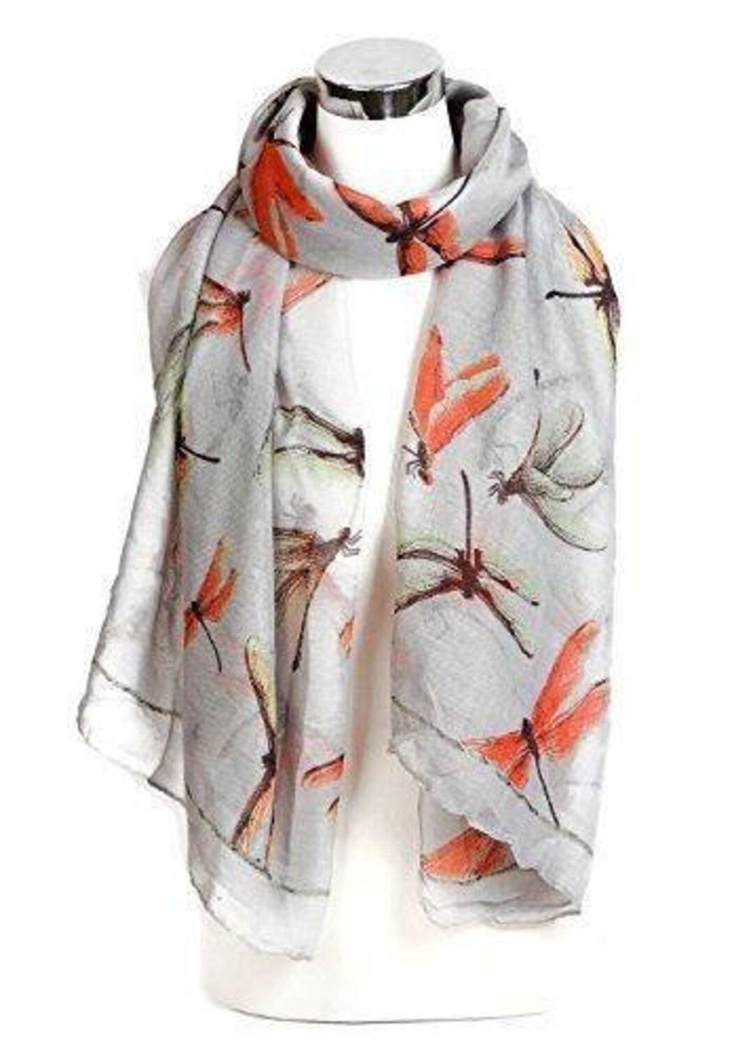 Charming Ladies Women's Dragonfly Print Scarf Shawl Wrap Neck-wrap ...