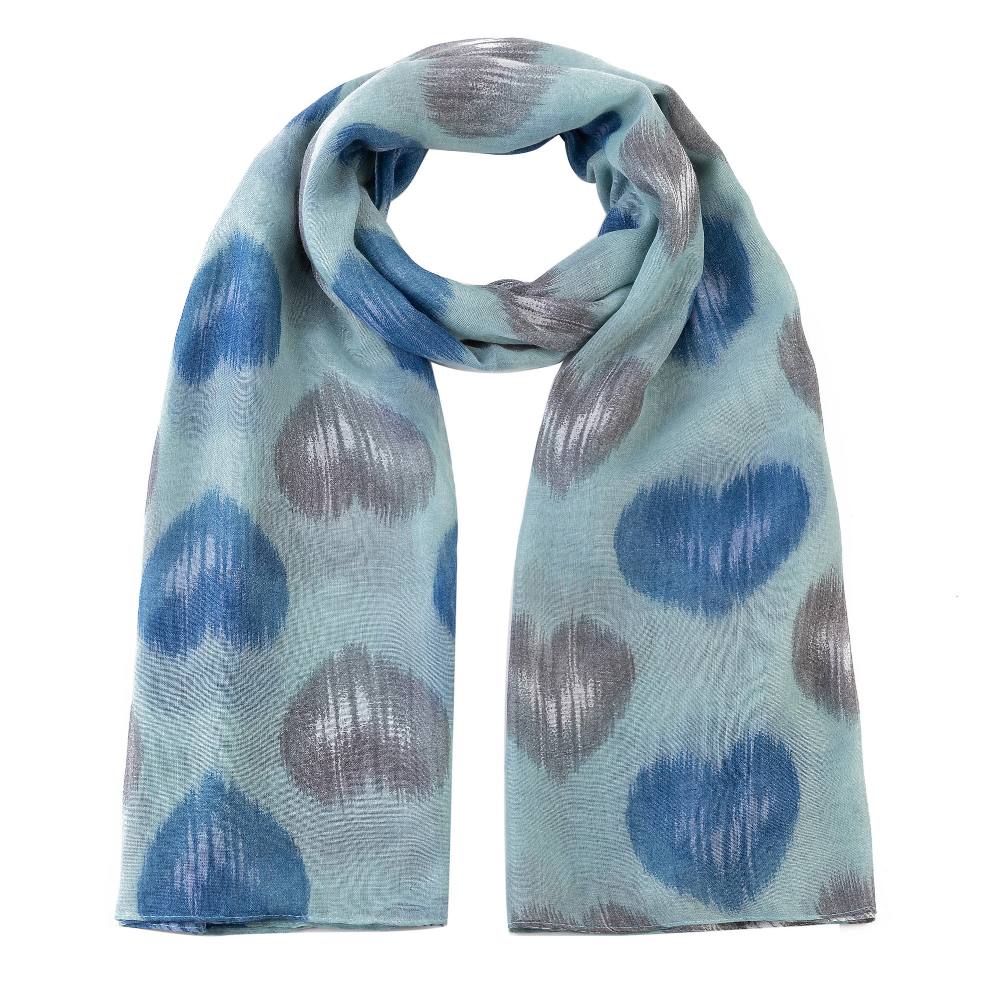 Heart Print Women Scarf Shawl Wrap Hijab Ladies Long | Etsy