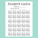 STUDENT LOAN Debt Tracker Printable | Student Loan Debt Payoff Tracker ...