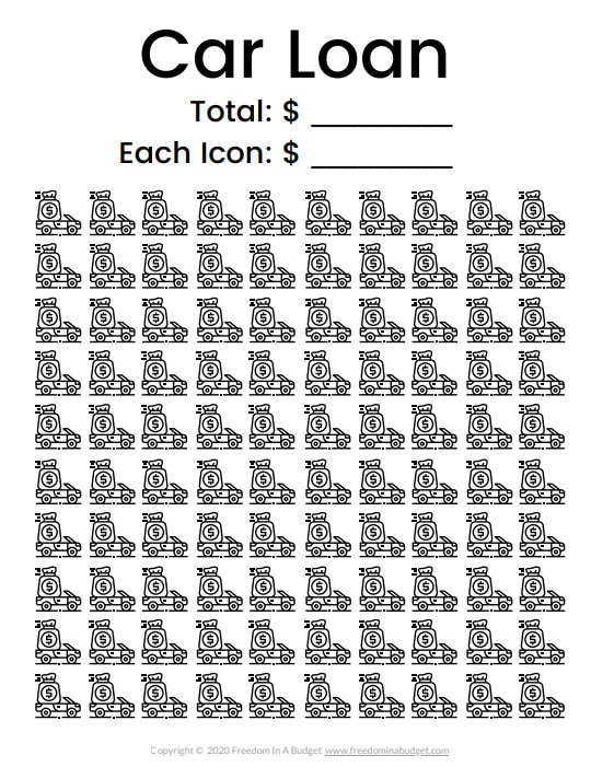 Car Loan Payoff Tracker Printable | Car Loan Payoff Payoff Tracker PDF ...