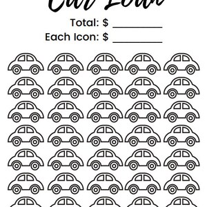 Car Loan Payoff Tracker Printable | Car Loan Payoff Payoff Tracker PDF ...