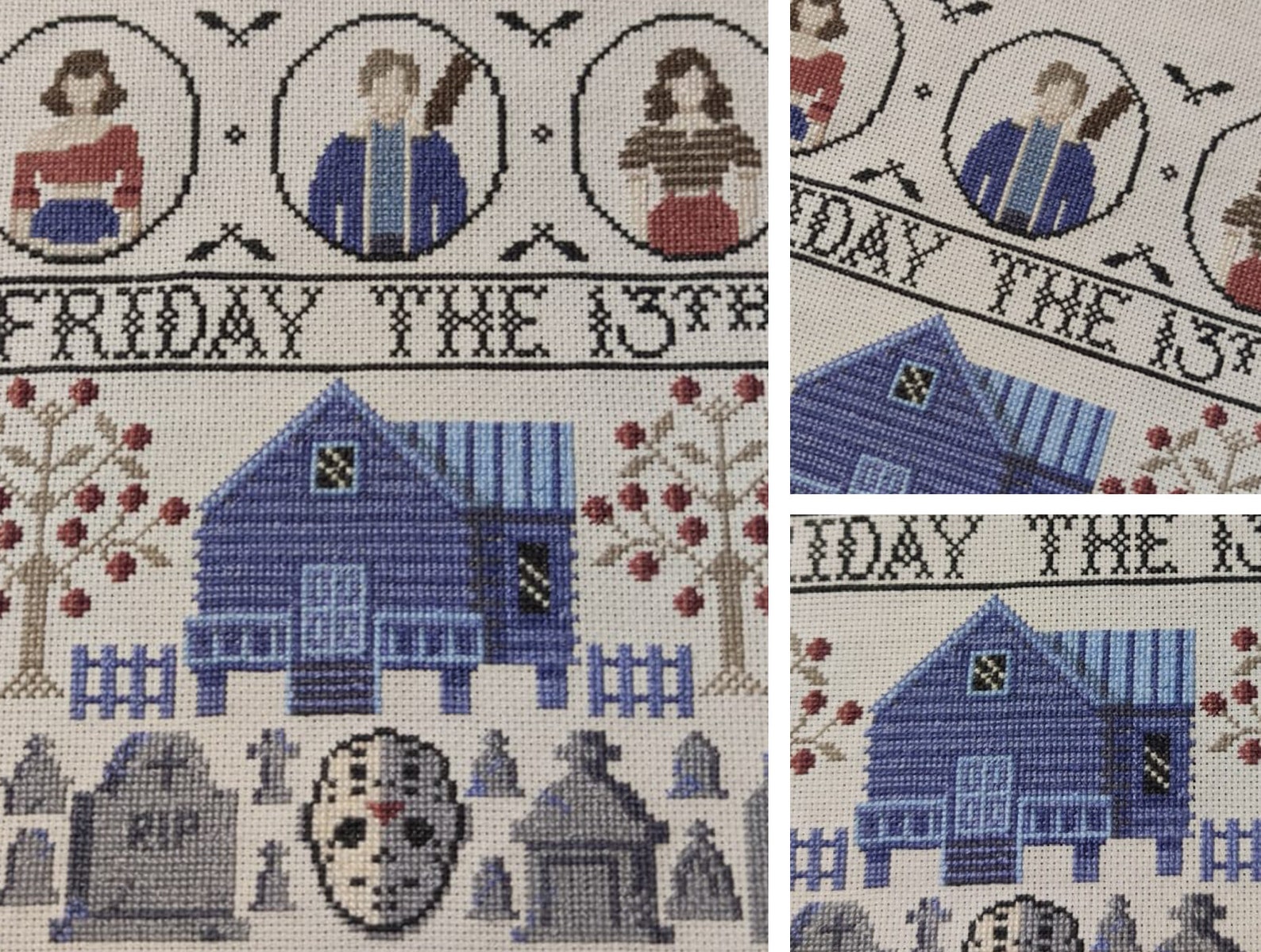 Friday the 13th Cross Stitch Pattern PDF / Halloween Jason Cross Stitch ...