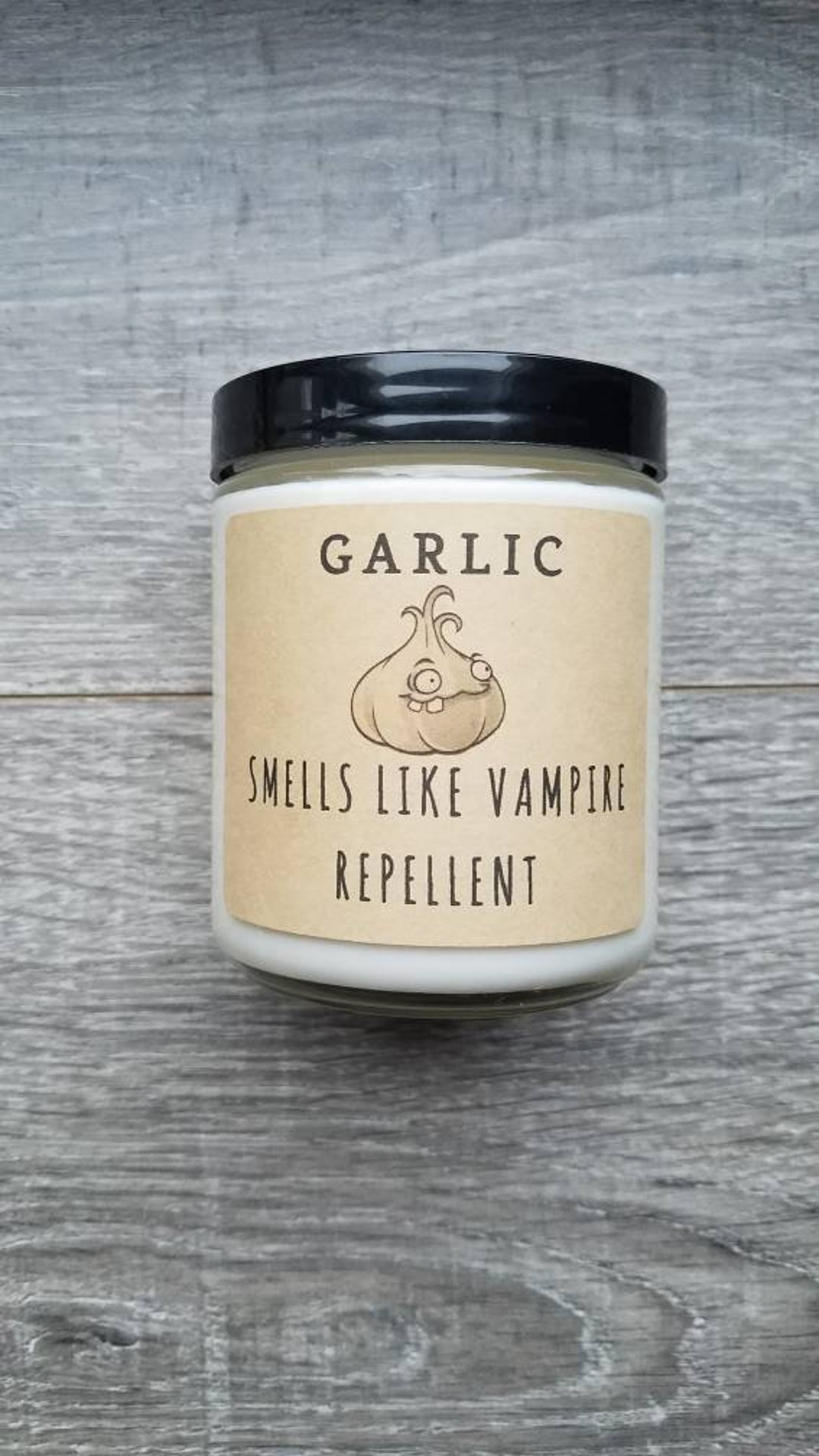 Garlic 8 Oz Soy Candle, Gag Gift, Handmade Soy Candle, Funny Candle ...