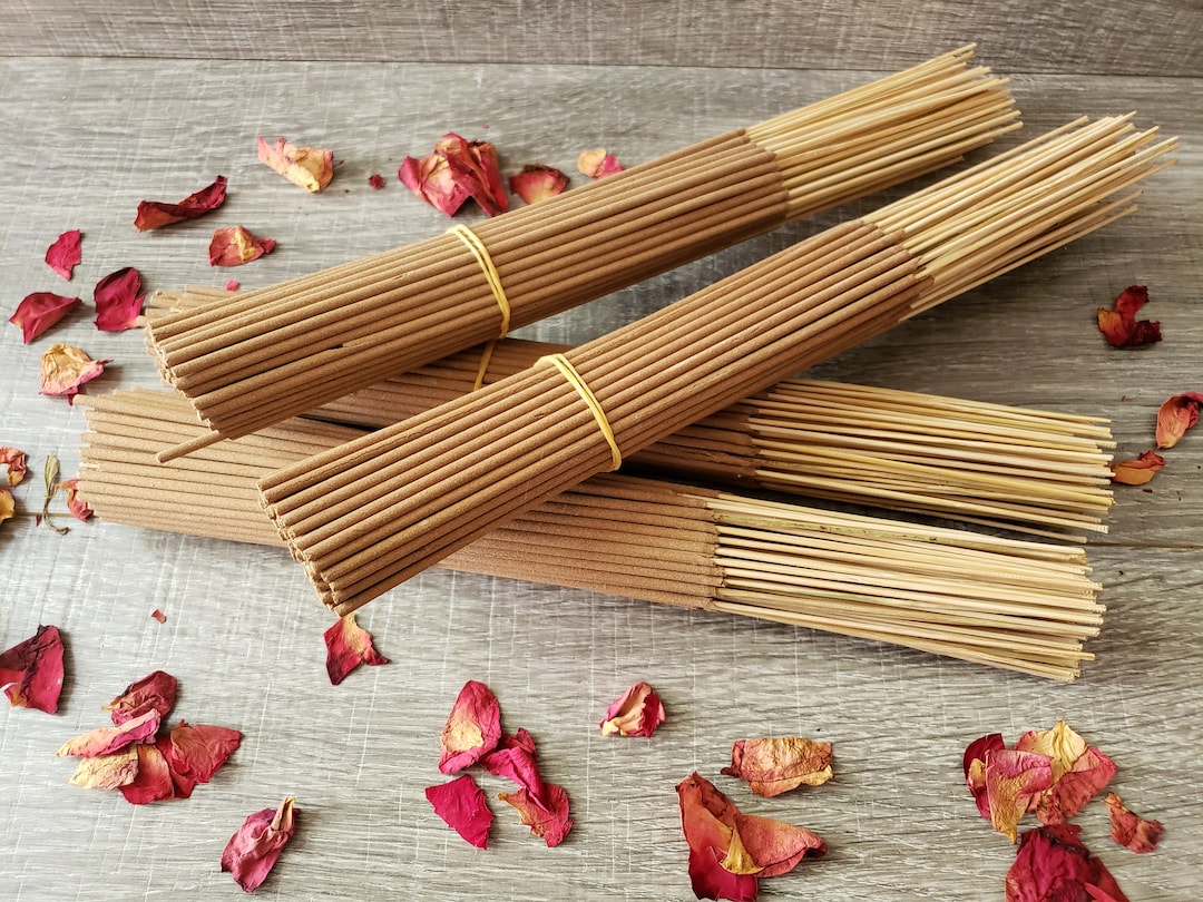 10 Hand Dipped Incense Bundles, Cinnamon Stick, Palo Santo, Choose A Scent, Fresh Handmade ...