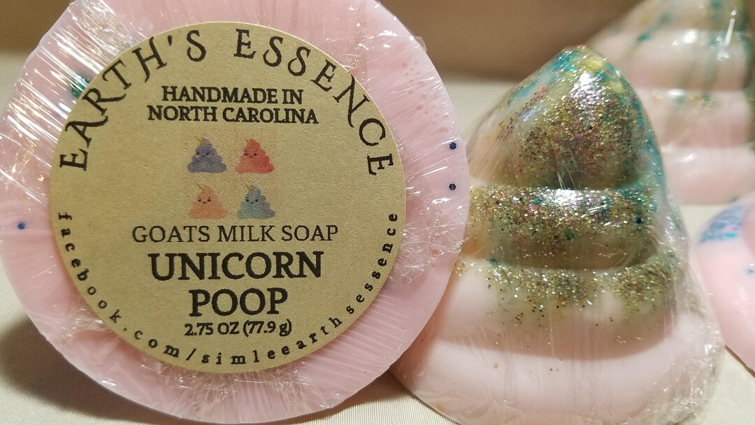 Unicorn Poop Goats Milk Soap 2.5 OZ, Handmade Soap, All Natural, Funny ...