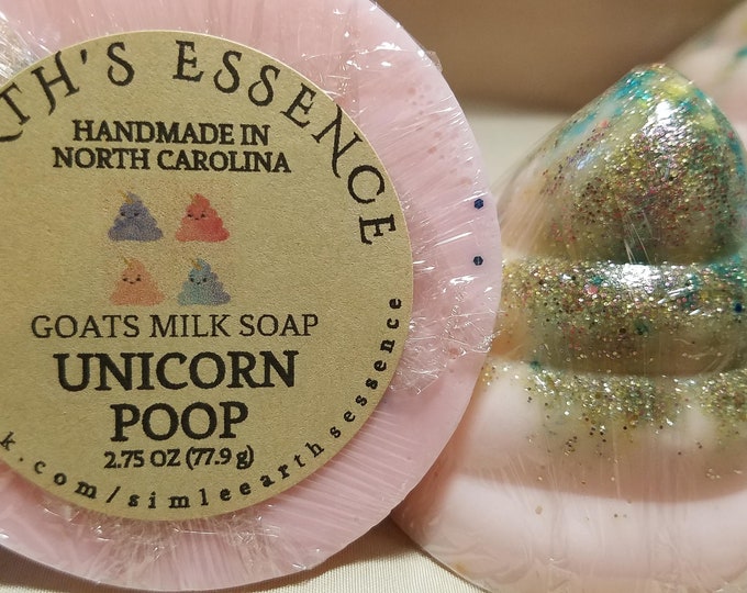 Unicorn Poop Goats Milk Soap 2.5 OZ, Handmade Soap, All Natural, Funny ...