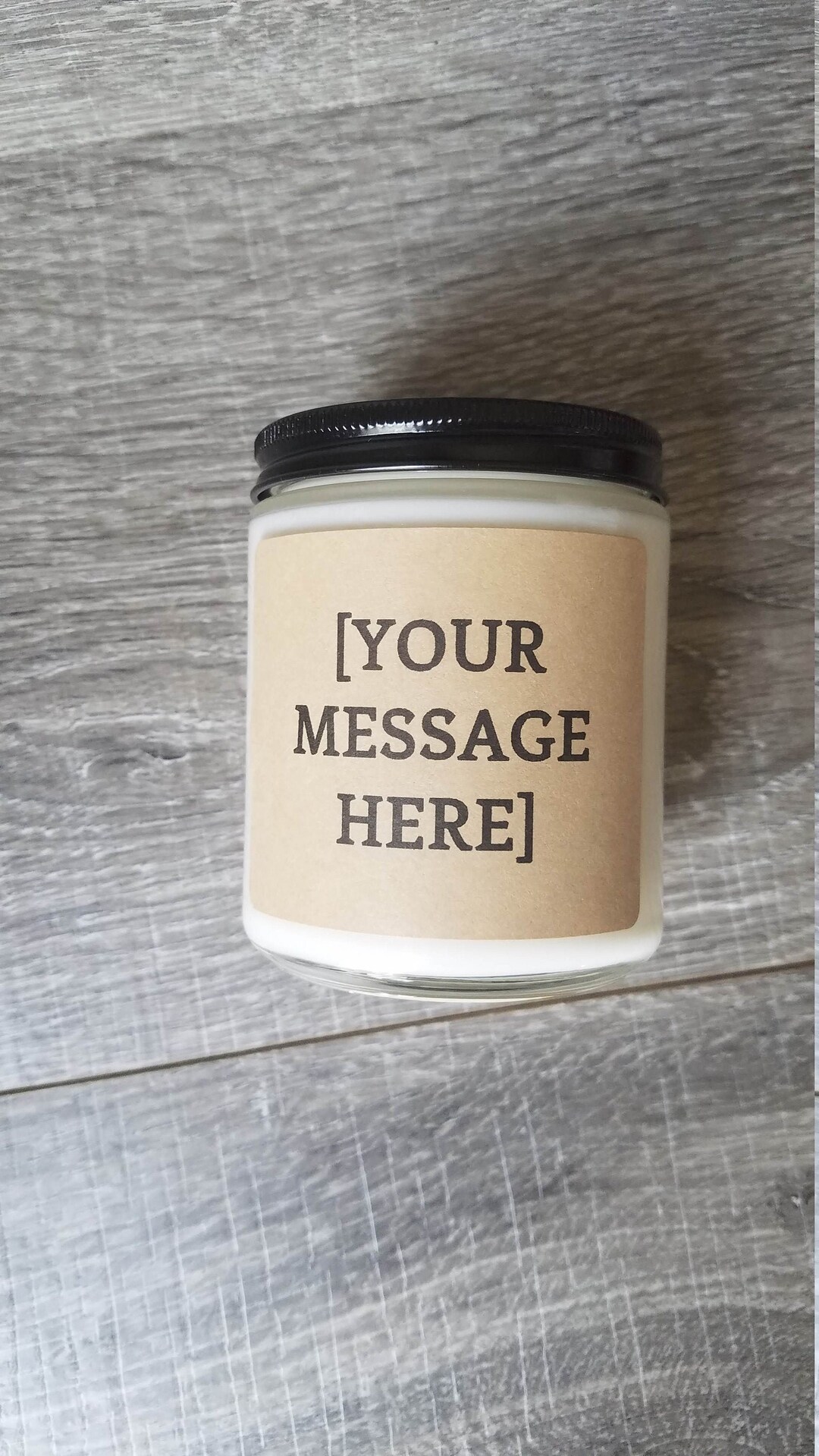 Custom Label 8 Oz Soy Candle Handmade Soy Candle Create Your Etsy