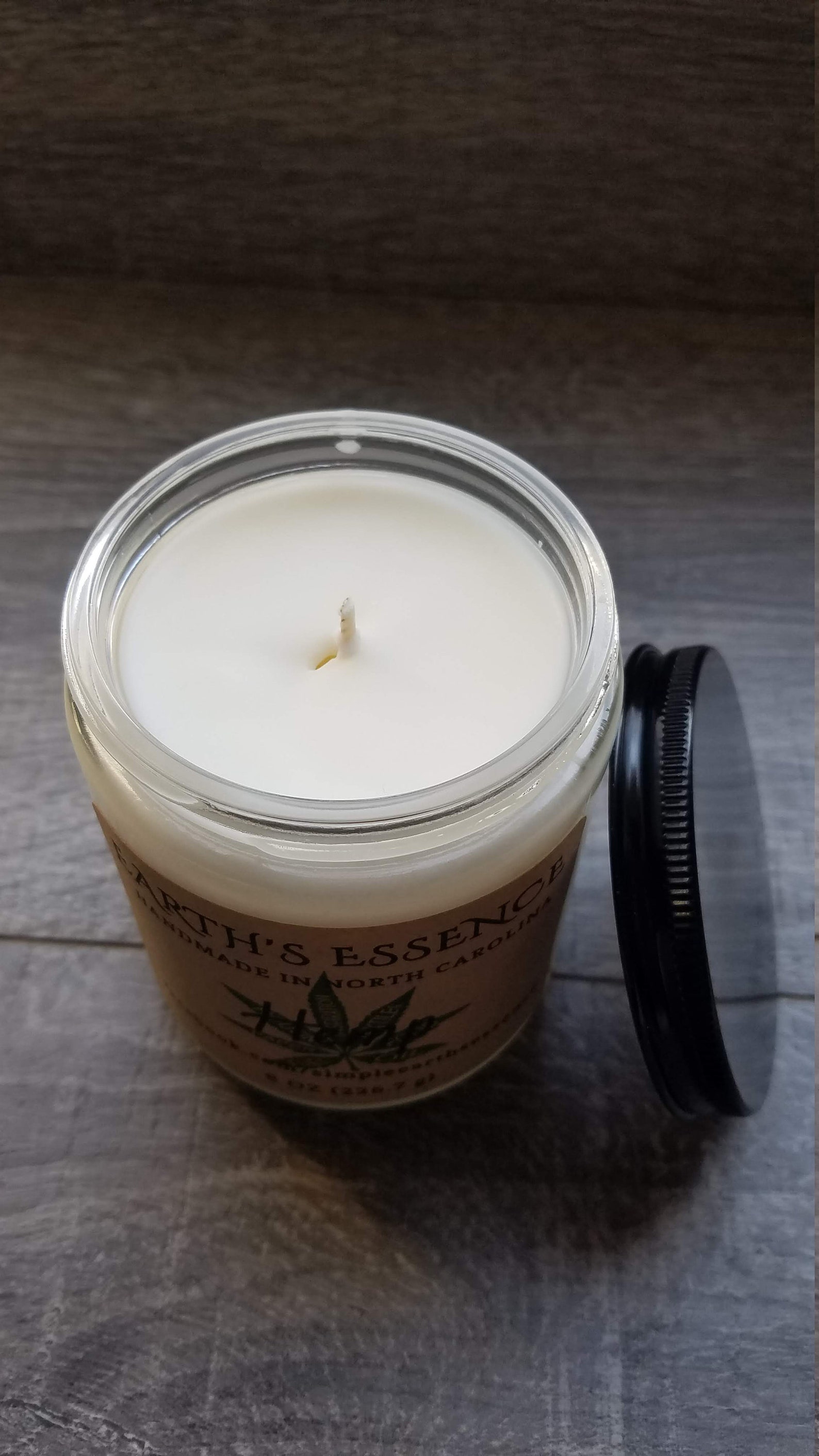 Hemp 8 Oz Soy Candle Handmade Soy Candle 420 Candle Hemp Etsy