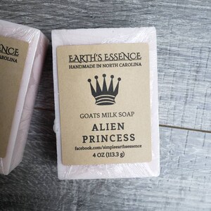 Alien Type 4 Oz Goats Milk Soap, Handmade Goats Milk Soap, Goats Milk ...