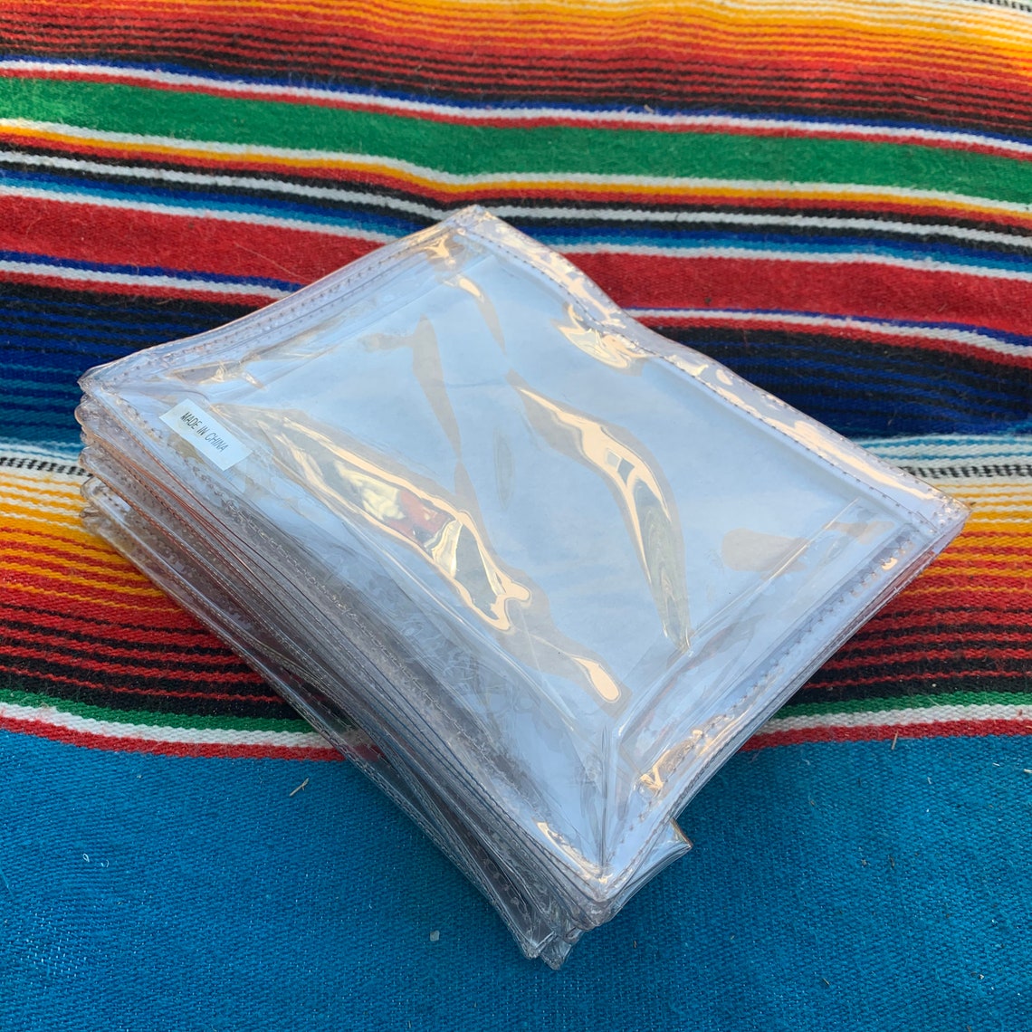 Vinyl Plastic Velcro Top Case 5 per Set Cosmetic Travel Beach Toiletry ...