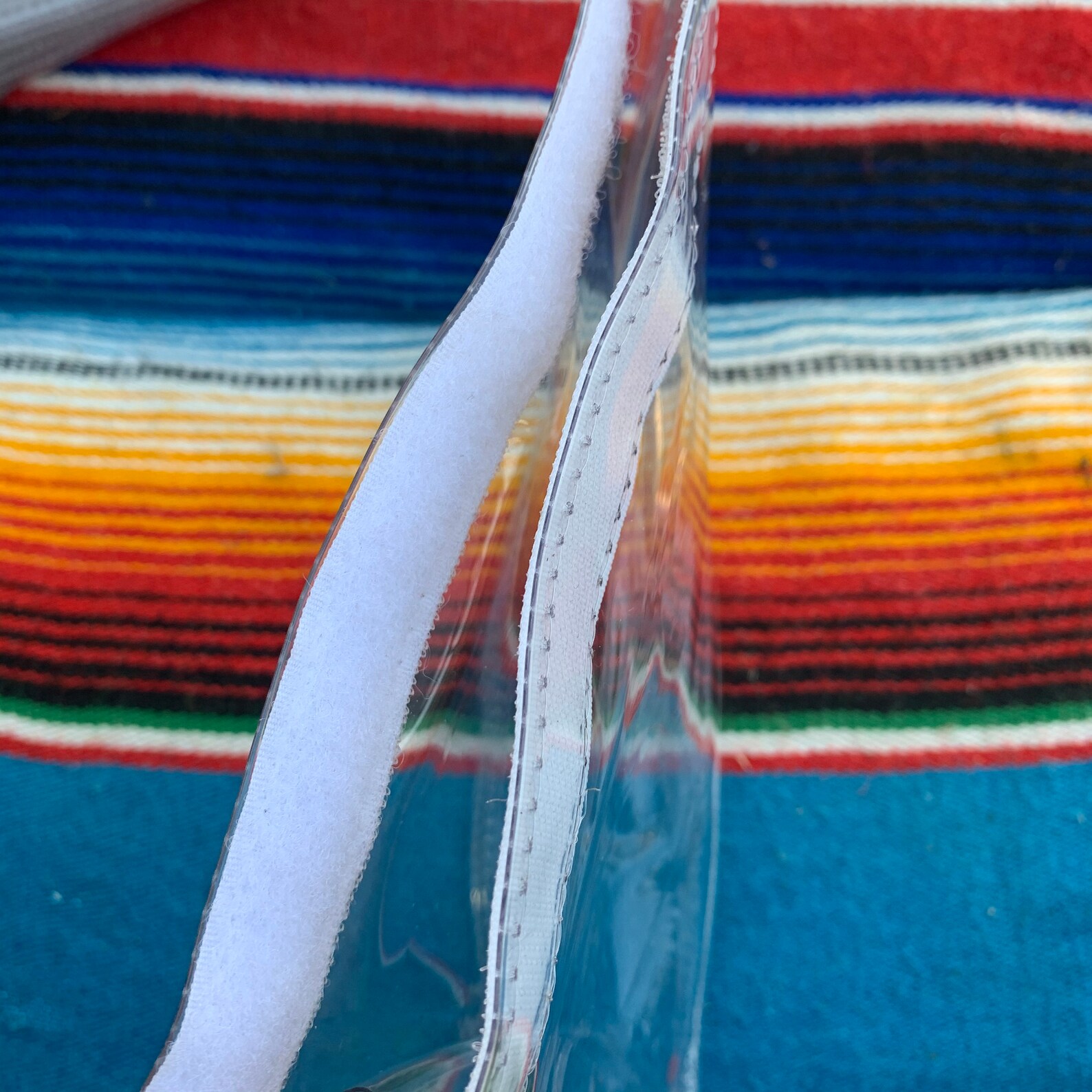 Vinyl Plastic Velcro Top Case 5 per Set Cosmetic Travel Beach Toiletry ...