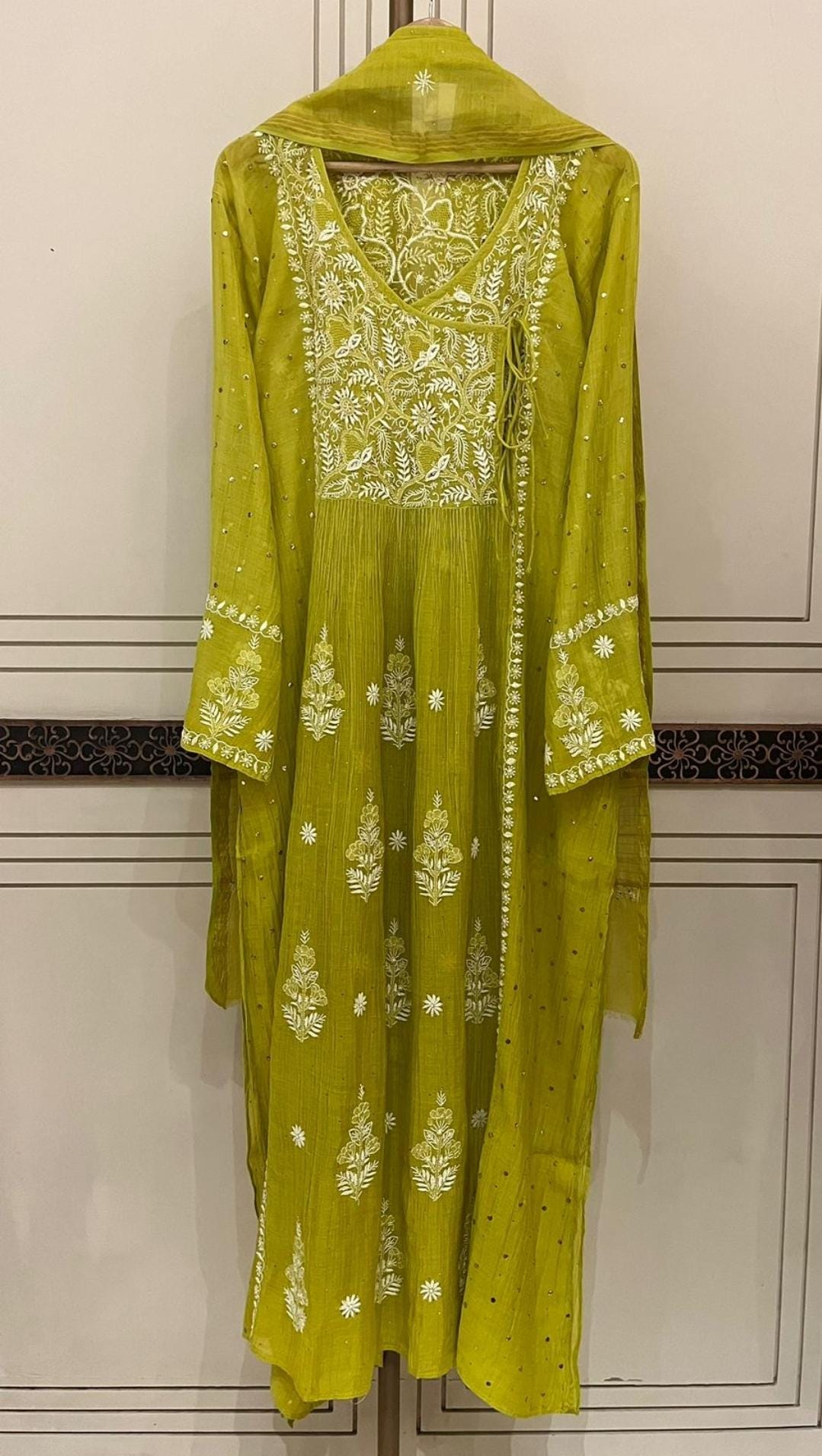 Amrpali Cotton Silk Angarkha Set - Etsy