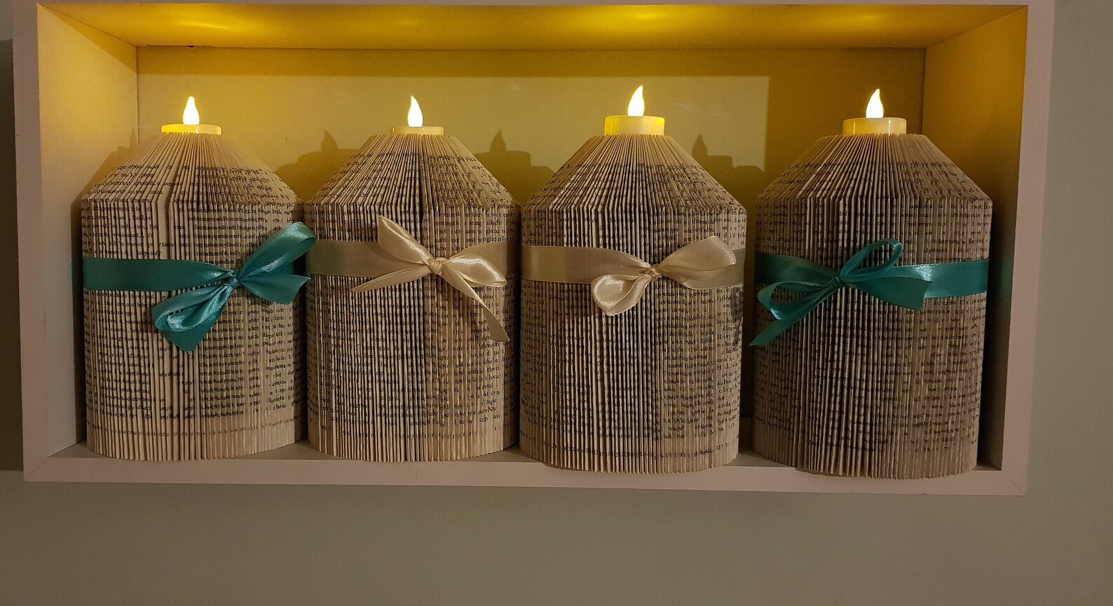 Large Book Candles - Etsy