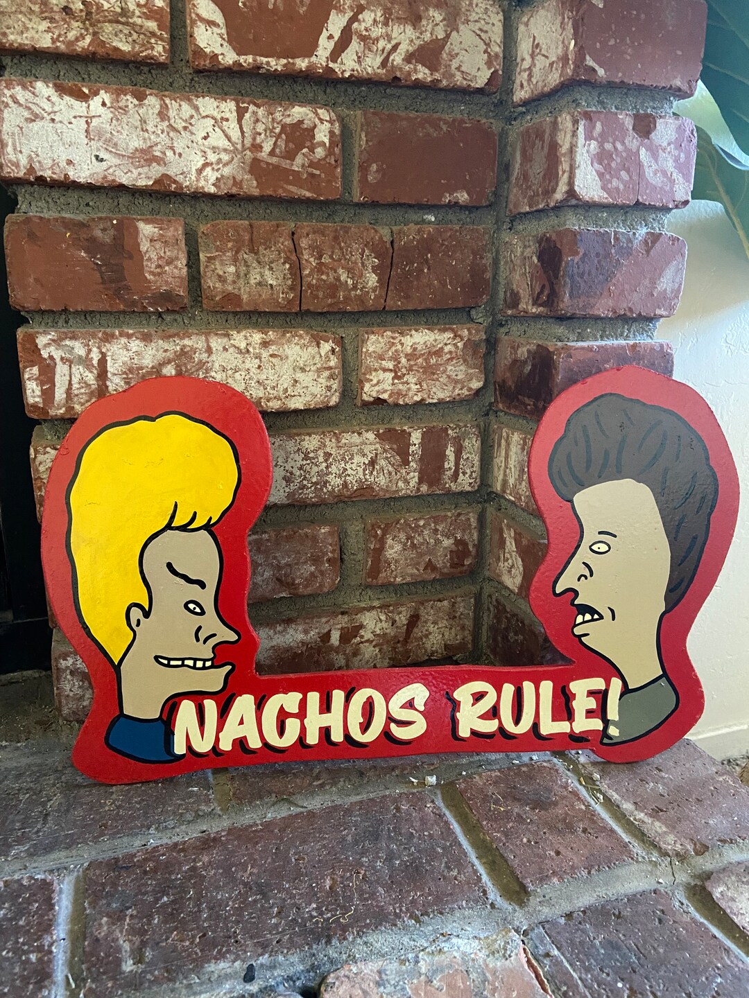 Hand Painted nachos Rule Beavis and Butthead MTV Sign - Etsy