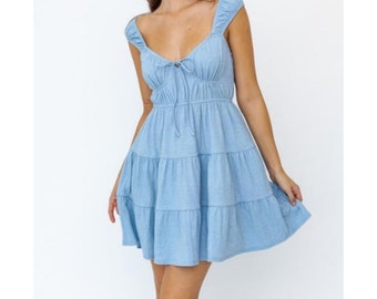 Light Blue Sundress - Etsy