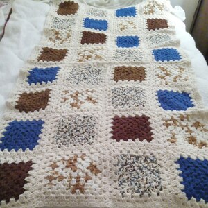 Crocheted Multi Colored Throw Blanket - Etsy
