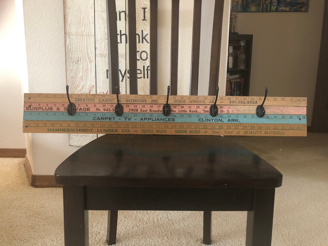 Vintage Yardstick Coat Hanger - Arkansas - Etsy
