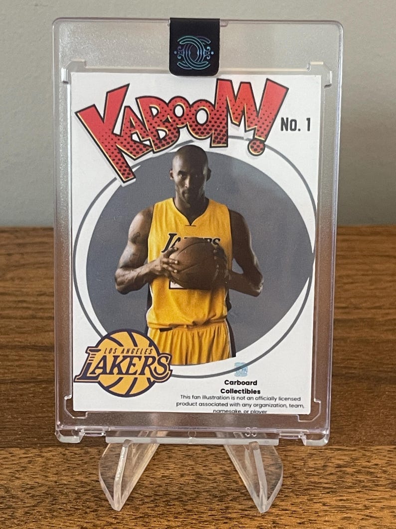 Kobe Bryant KABOOM! Custom Art Card! - Etsy