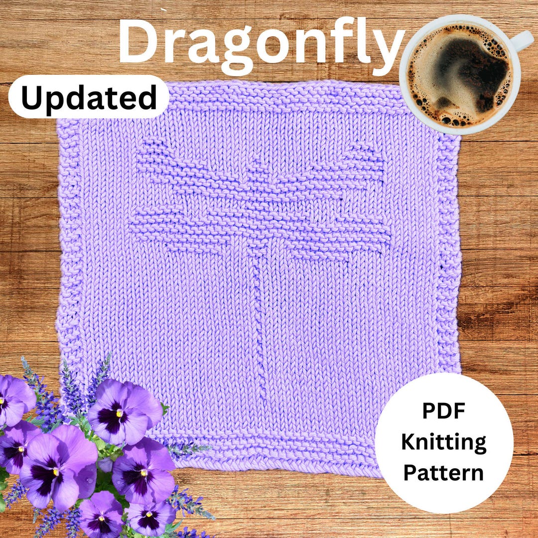 Knitted Dragonfly Cloth - Etsy