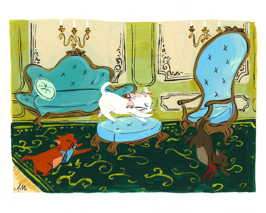 Parisian Kittens Print - Etsy