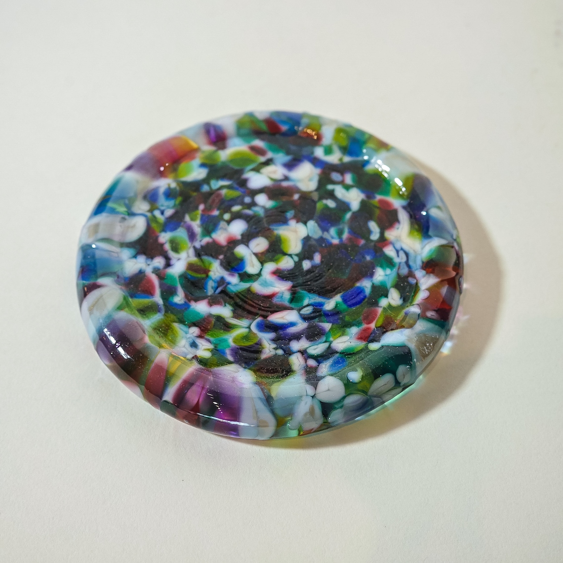 Hand Made Glass Coasters. Rainbow Blend - Etsy