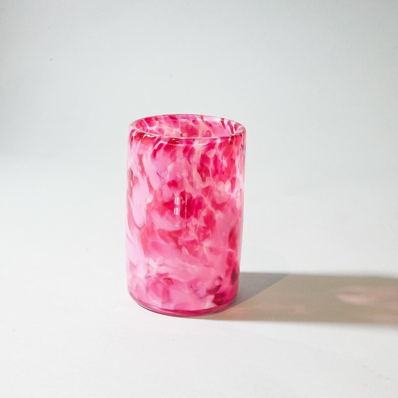 Pink Glass Cups - Etsy