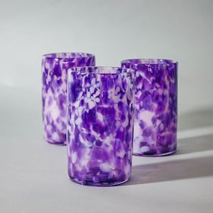 Tall Water Glass Sets: Lilac Purple - Etsy