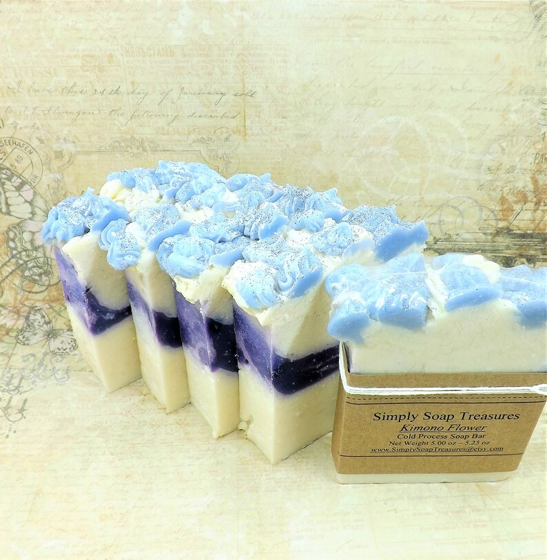 KIMONO FLOWER Artisan Soap Cold Process Soap Vegan Soap All Natural ...