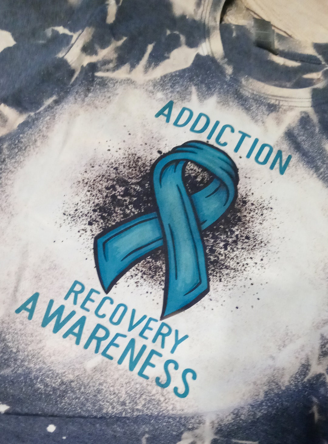 Addiction Recovery Awareness, Bleached Tee, Bleached Long Sleeve ...