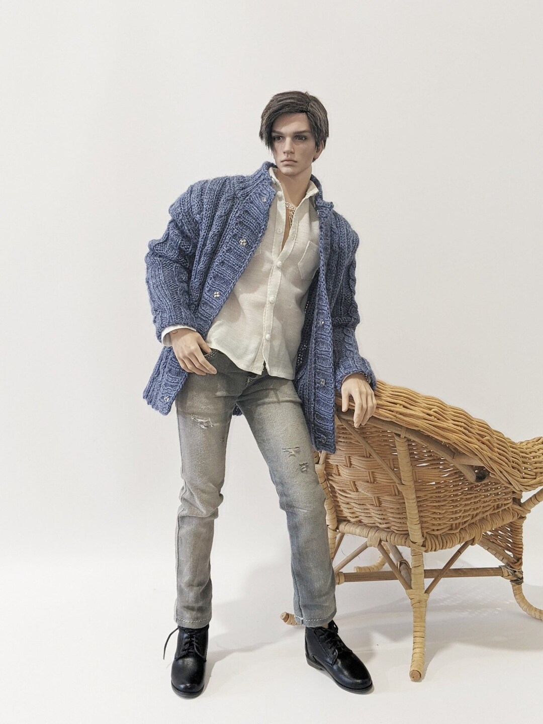 Bjd Clothes Wool Cardigan for Fid Iplehouse Man Sartoriaj Msd - Etsy