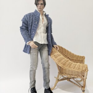 Bjd Clothes Wool Cardigan for Fid Iplehouse Man Sartoriaj Msd - Etsy