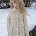 Bjd Clothing Women Beige Wool Cardigan With Aranas for Msd - Etsy