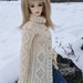 Bjd Clothing Women Beige Wool Cardigan With Aranas for Msd - Etsy