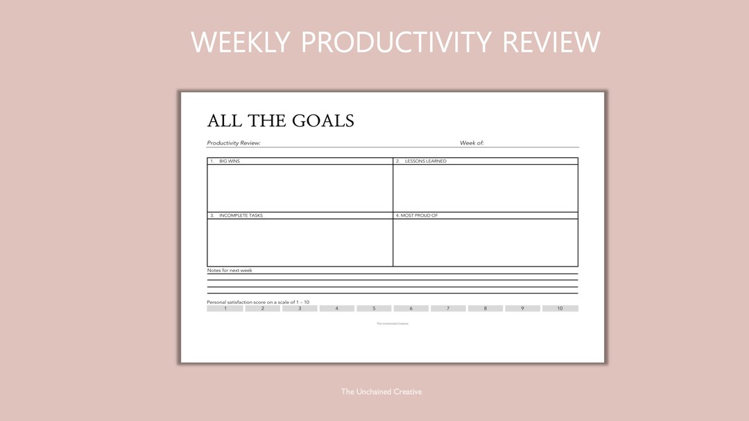 Productivity Planner Printable Project Planner Weekly Planner Printable ...