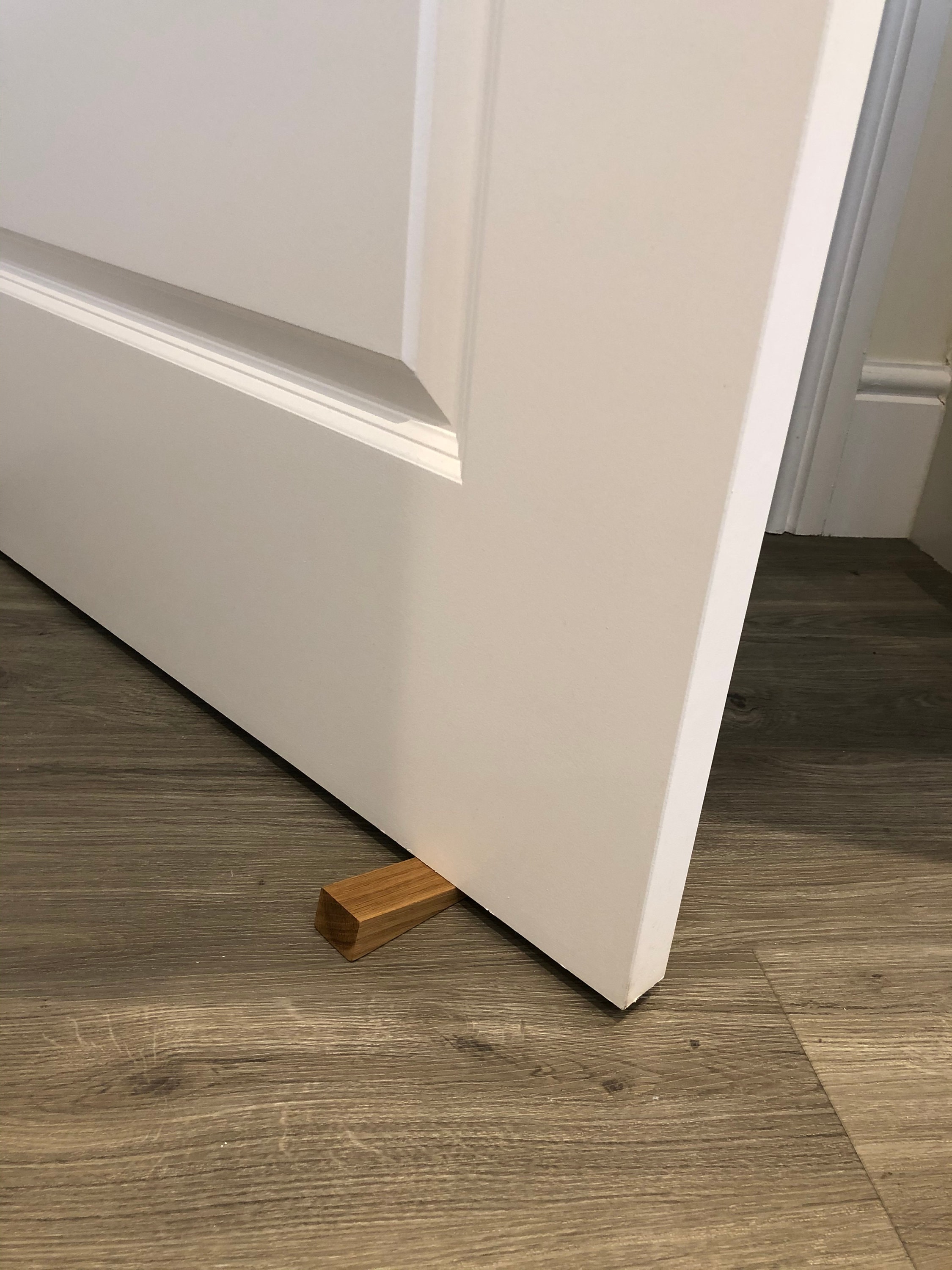 Solid Oak Wooden Door Wedges Set of 4, One Solid Piece of Oak Handmade ...