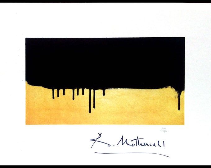 Robert Motherwell Signed Painting Abstract American Art - Etsy