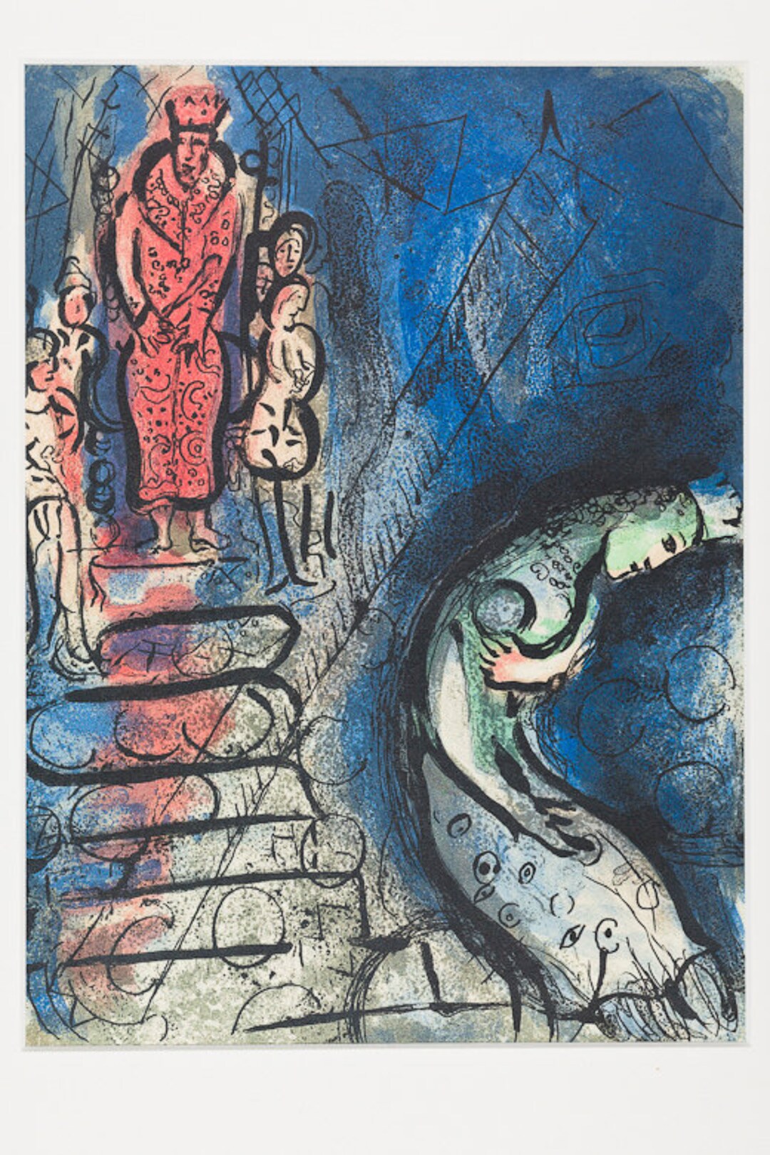 MARC CHAGALL - 'assuerus Chasse Vasthi' (bible Series) - Hand Numbered ...