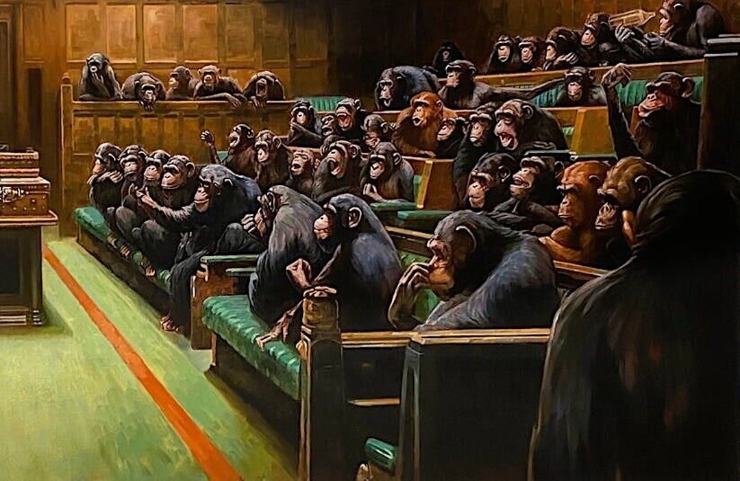 MASON STORM/BANKSY - 'devolved Parliament' - Hand Signed & Numbered ...