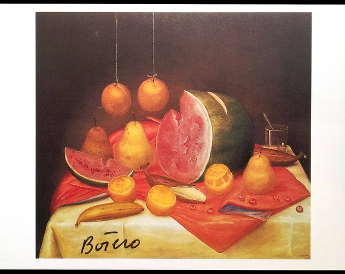 FERNANDO BOTERO 'still Life With Watermelons' Hand Signed Vintage ...