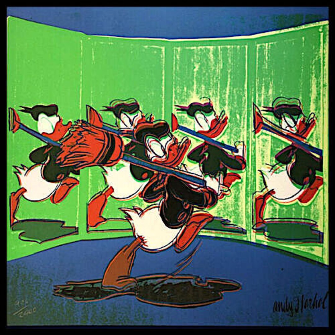 ANDY WARHOL - 'donald Duck' - Hand Numbered Vintage Lithograph - C1986 ...