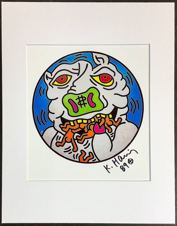 KEITH HARING - hand signed & dated original drawing o… - Gem
