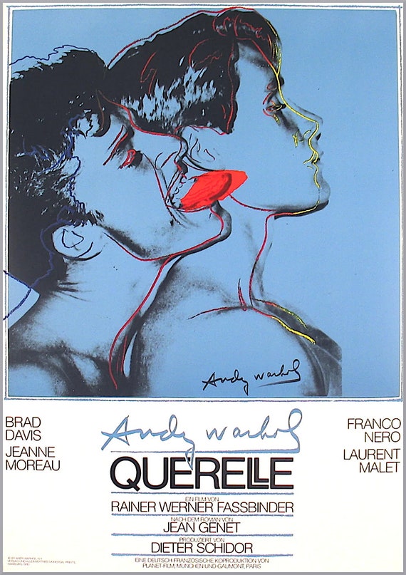 ANDY WARHOL 'querelle blue' Rare Original - Etsy
