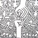 KEITH HARING - 'heaven and Hell' - Original Exhibition Poster - C2001 ...