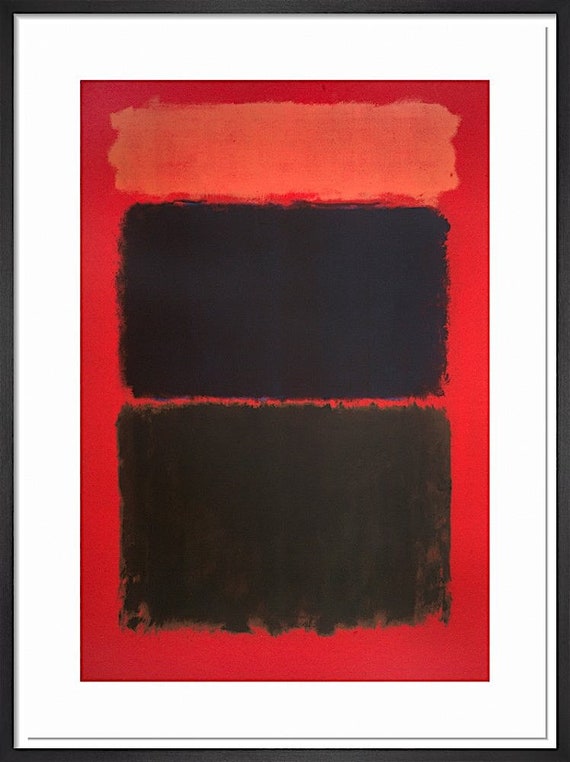 MARK ROTHKO - 'Red over Black' - original hand printe… - Gem