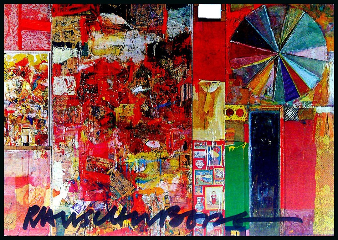 ROBERT RAUSCHENBERG - 'charlene' - Hand Signed Vintage Exhibition Card ...