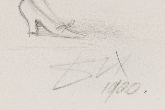 OTTO DIX - original pencil drawing - c1920 (important… - Gem