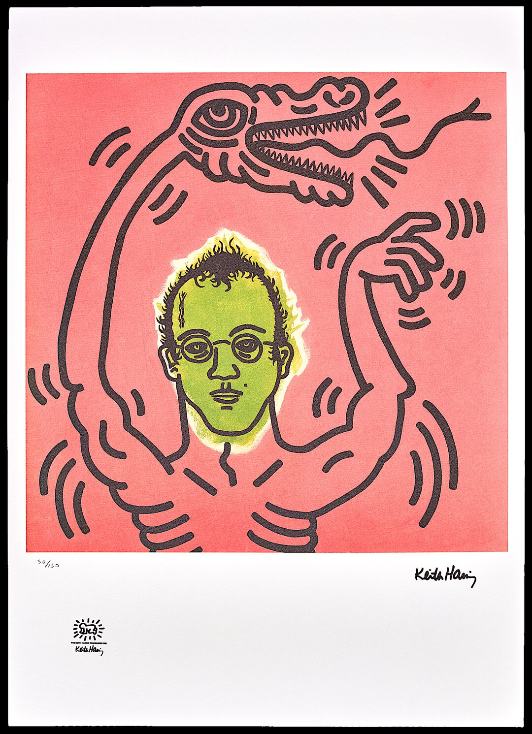 KEITH HARING - Hand Numbered Lithograph on Wove Paper (limited Edition ...